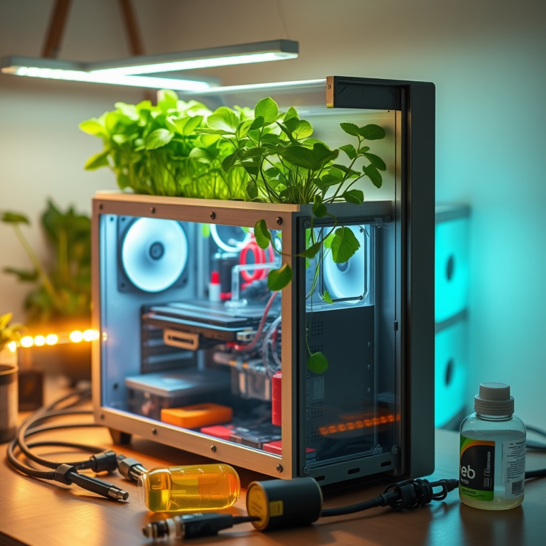 Creating a DIY Hydroponic System from Computer Cases - Easy Home Hydroponics