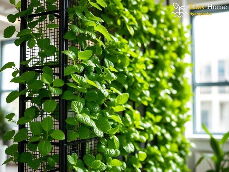 Constructing a Vertical Hydroponic Garden from Mesh Panels - Easy Home ...